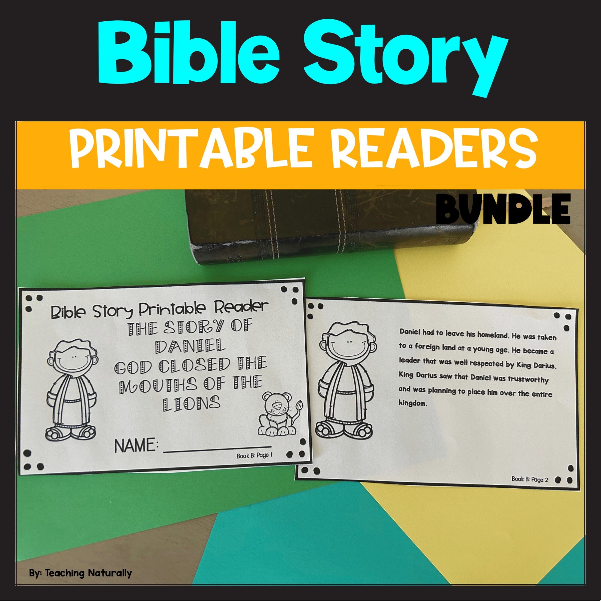 Bible Story Printable Mini-reader for Kids Bible Lesson or Sunday ...