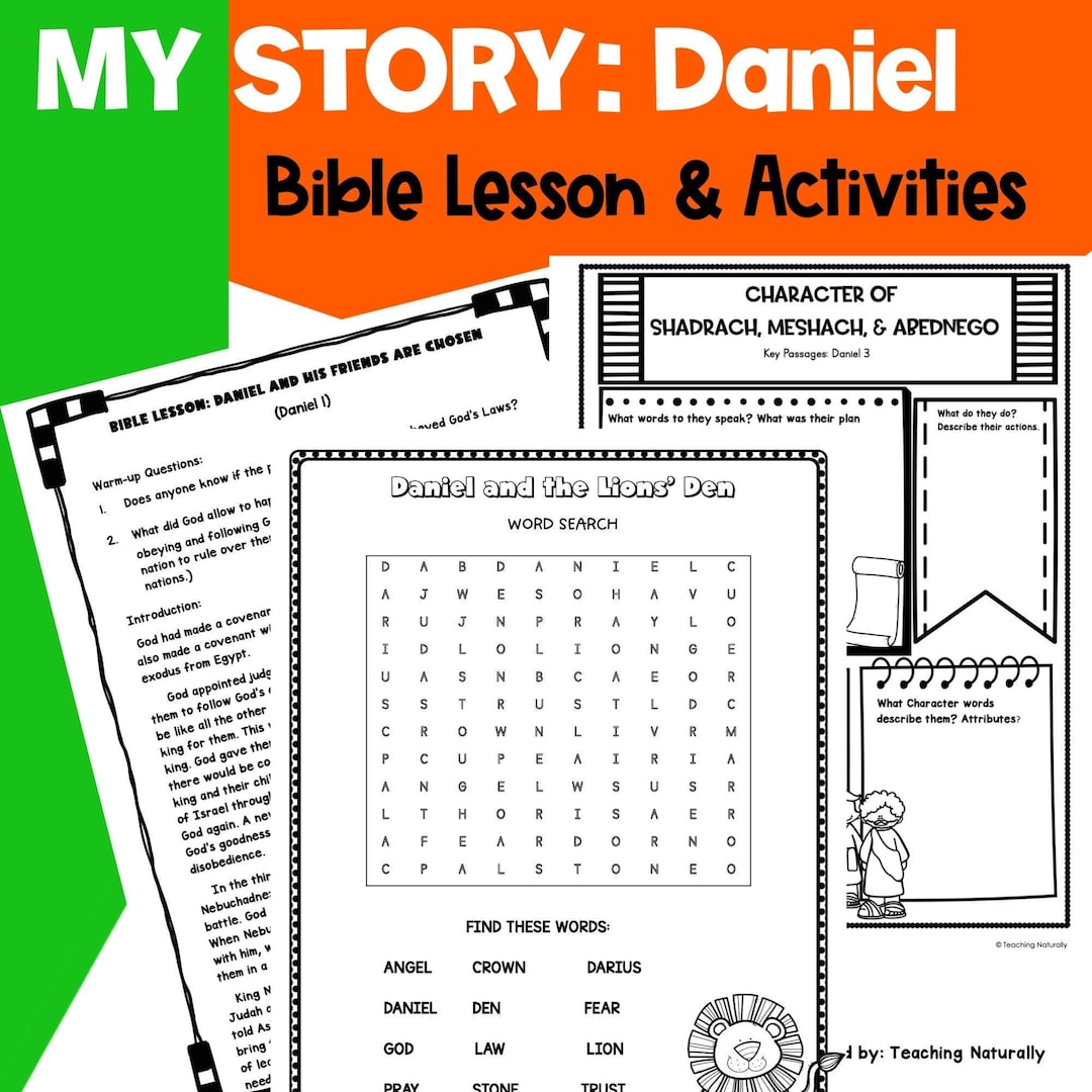 Daniel and the Lions' Den Fiery Furnace King Nebuchadnezzar Bible ...