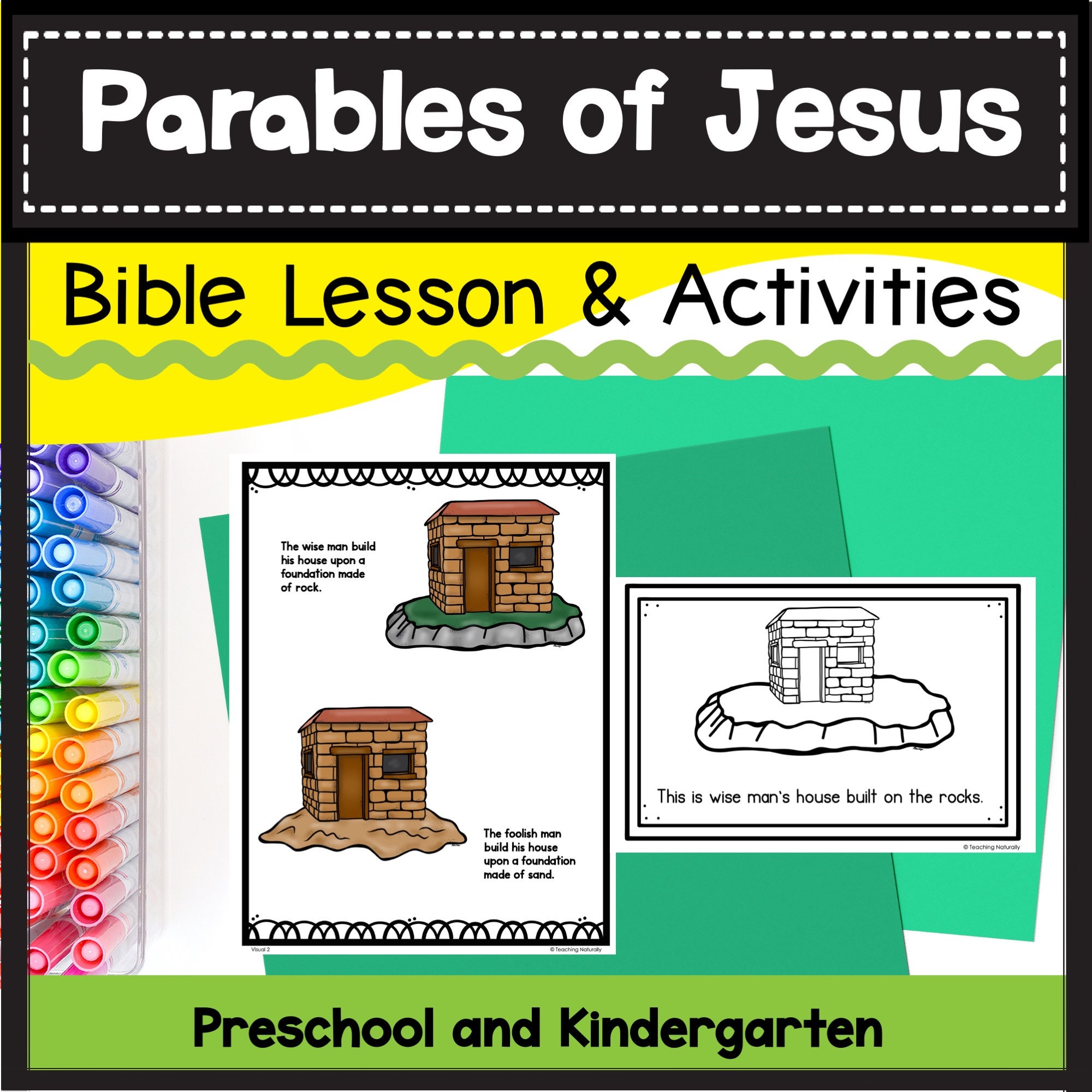 Parables of Jesus Bible Lesson for Kids Bible Activities Good - Etsy