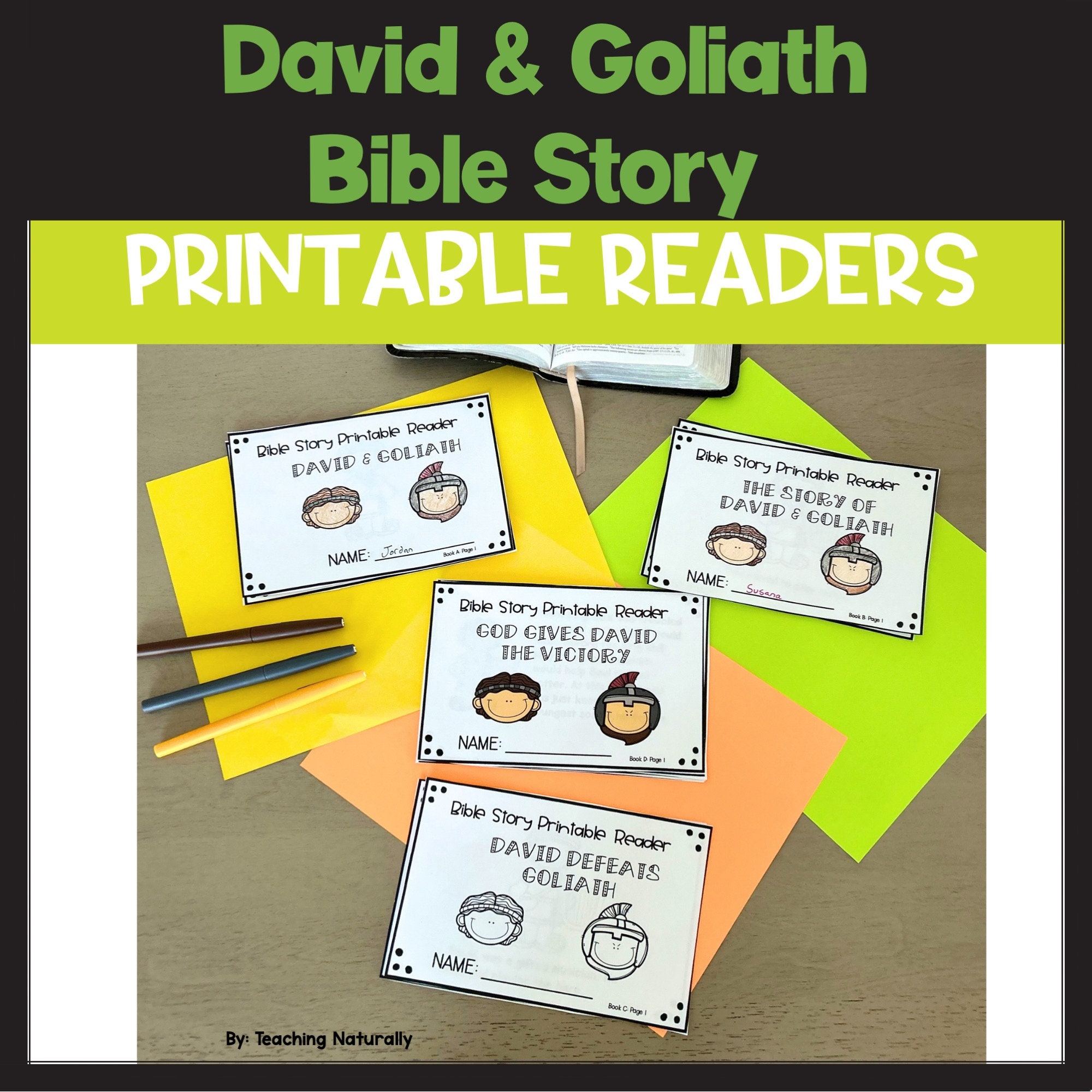Bible Story Printable Mini-reader for Kids Bible Lesson or Sunday ...