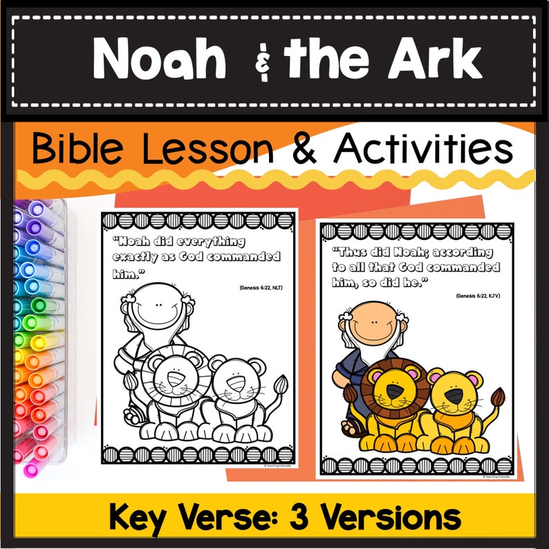Noah and the Ark Bible Lesson for Kids Sunday School Lesson Plan Kids ...