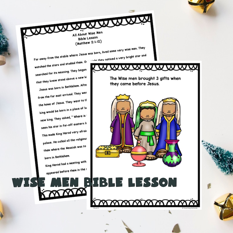 Wise Men Christmas Bible Lesson: Preschool & Kindergarten (PDF) - Etsy