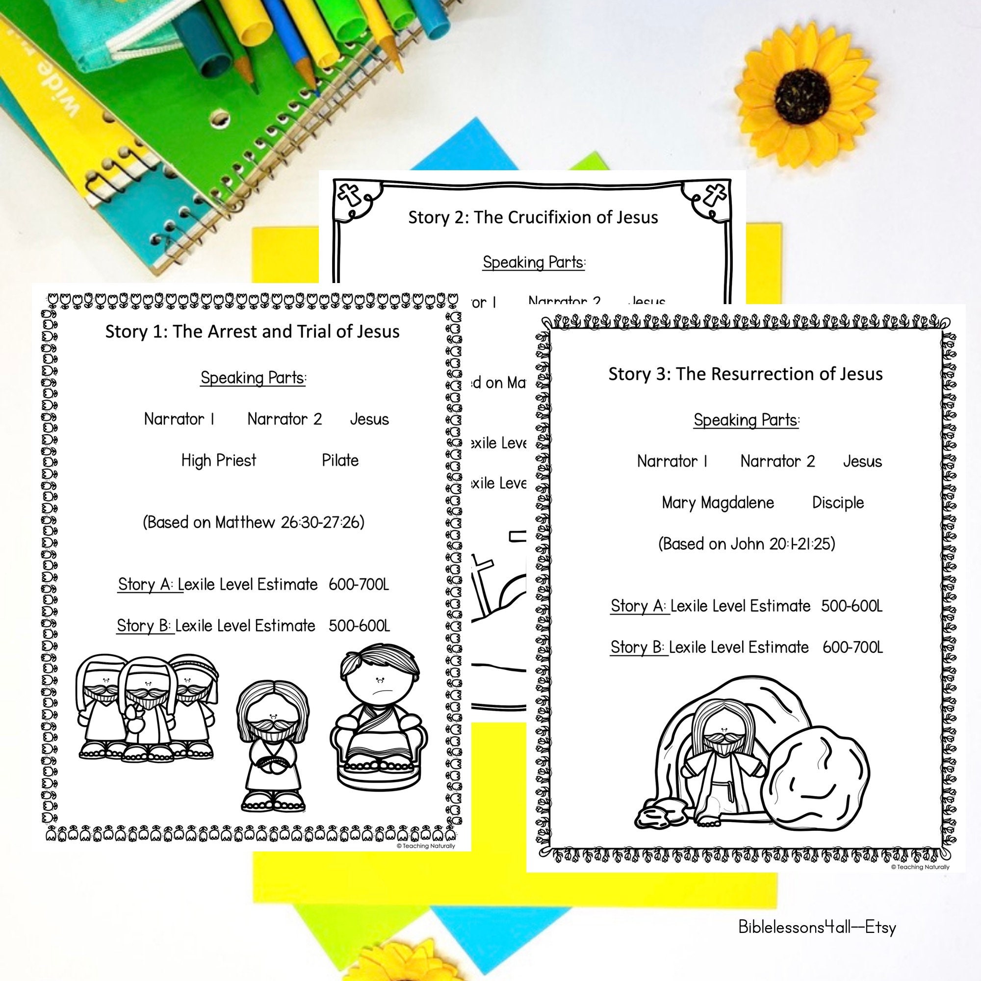 Easter Bible Story Reader's Theatre: Sunday School Play (digital ...