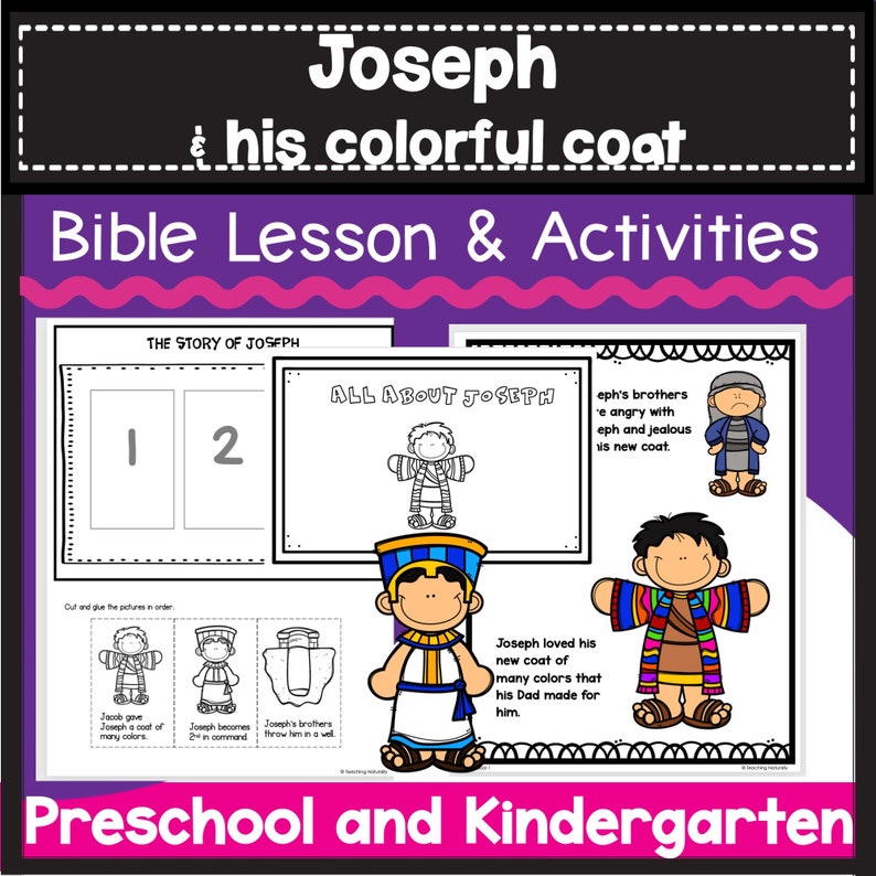 Joseph's Coat of Many Colors Bible Lesson: Kids Activities (digital ...