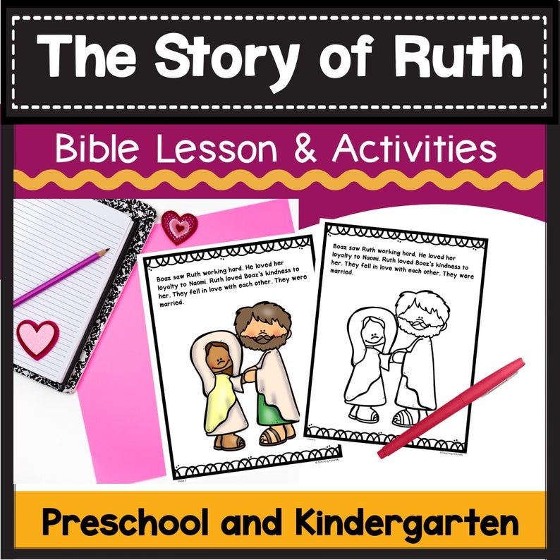 Ruth Bible Story Lesson Sunday School Bible Lesson Kids Craft Kids ...