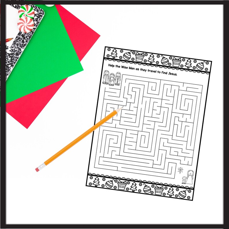 Christmas Bible Lesson and Mini-book Nativity Bible Story Sunday School ...