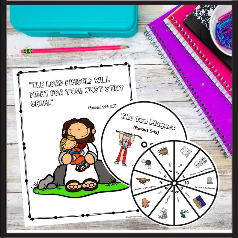 Moses Bible Lesson for Kids Includes Bible Stories of Moses Birth ...