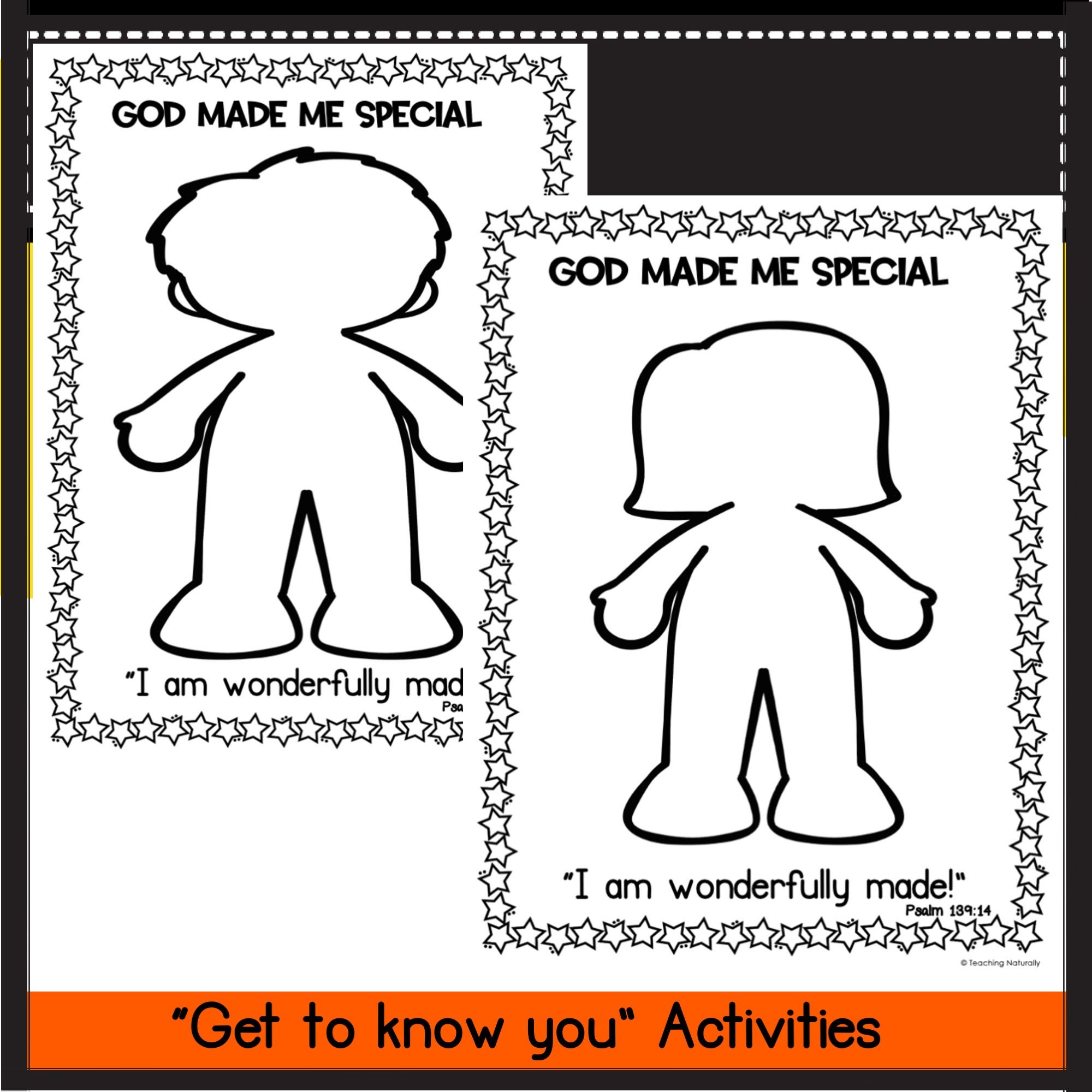 Back to School All About Me Get to Know You Printable Bible Lesson ...