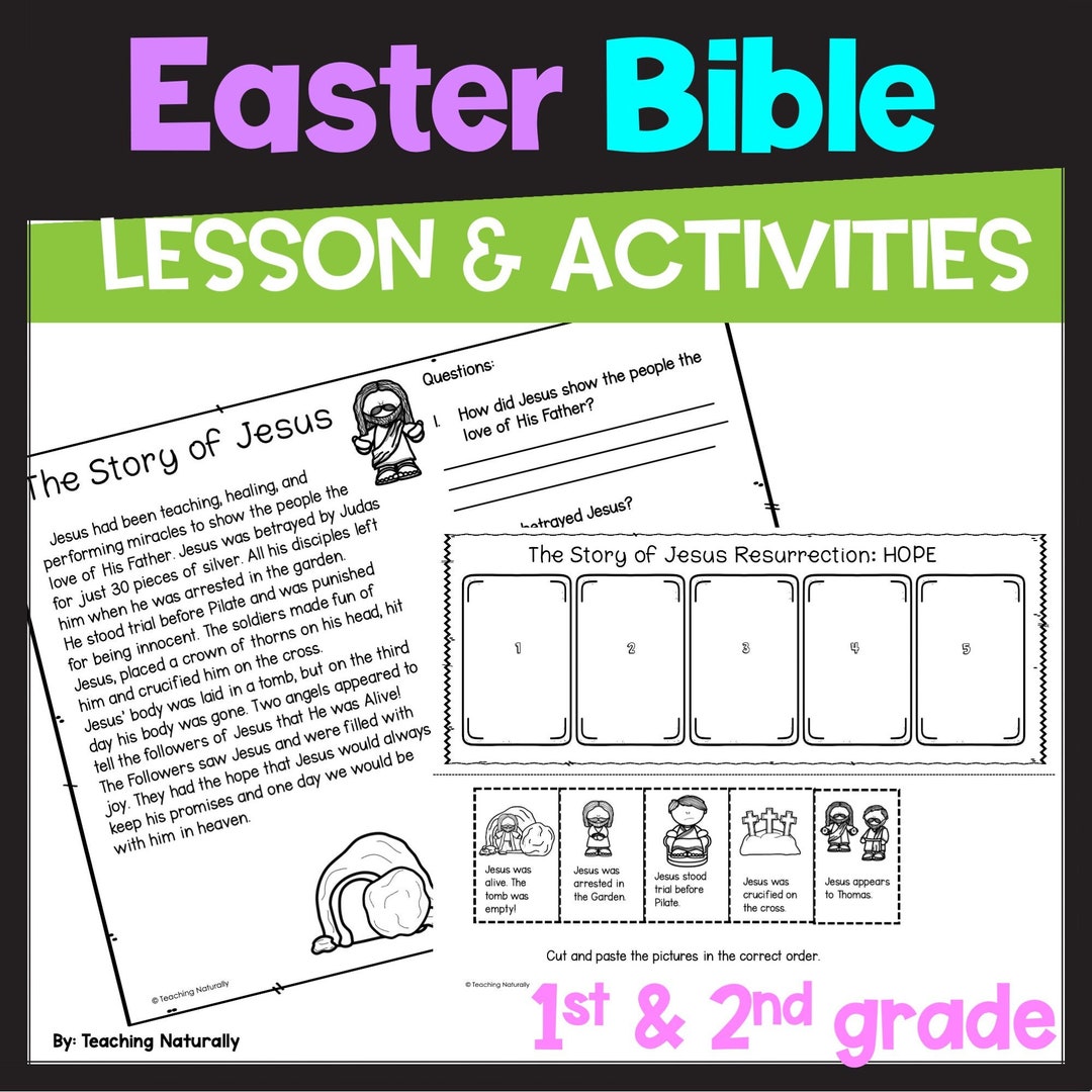 Easter Bible Lesson & Activities: Jesus' Resurrection, Primary Grades ...