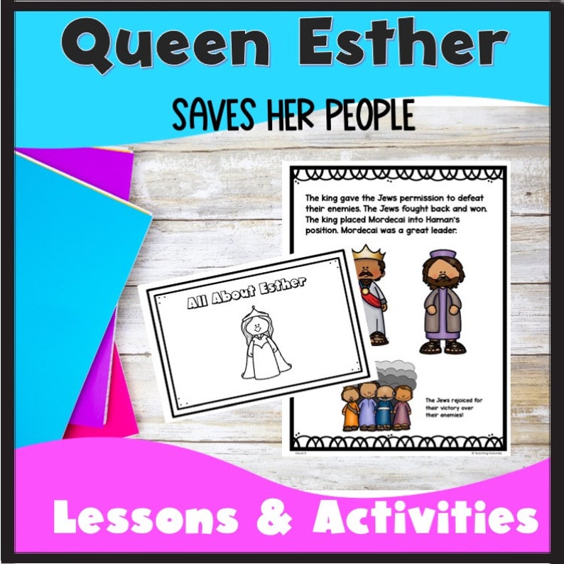 Esther Bible Lesson and Activities for Kids Sunday School Bible Lesson ...