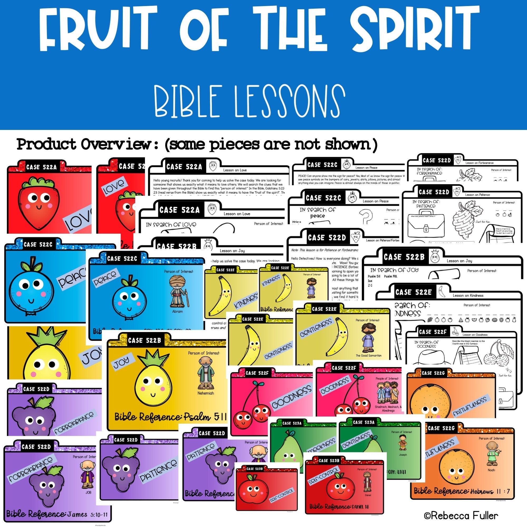 Fruit of the Spirit Bible Lessons for Kids Printable Sunday School ...