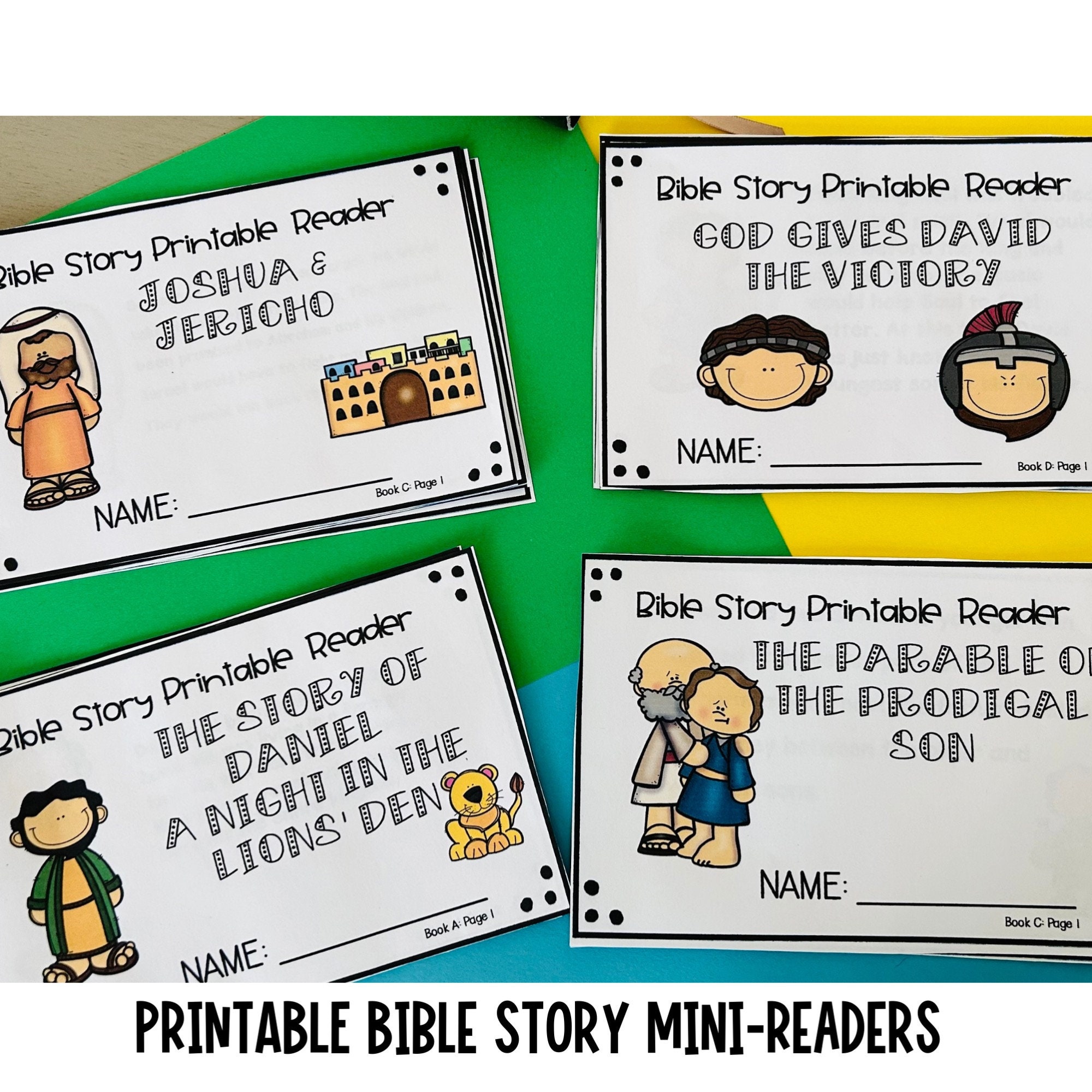 Bible Story Printable Mini-reader for Kids Bible Lesson or Sunday ...