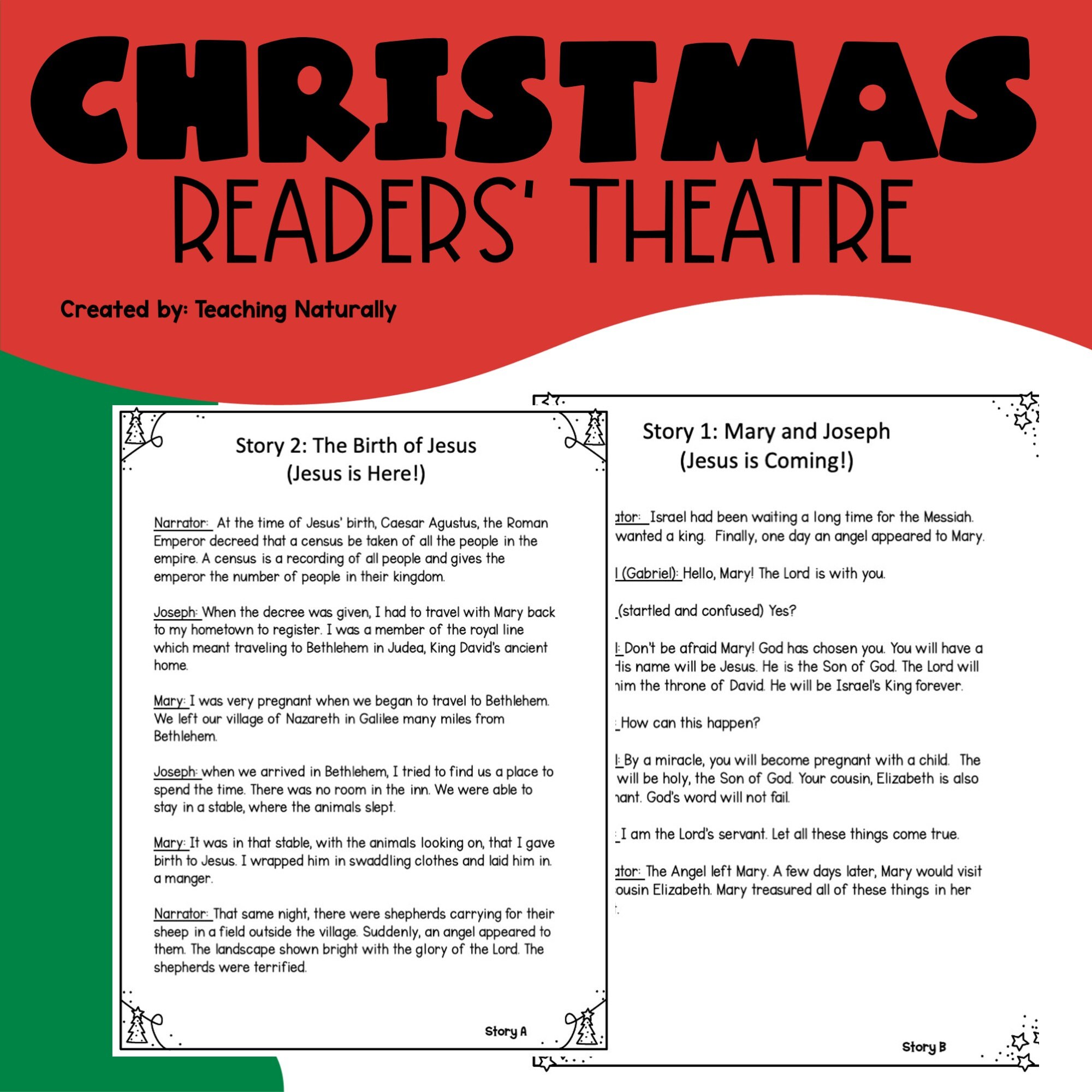 Christmas Bible Story Readers Theater Play Script for Kids or Puppet ...