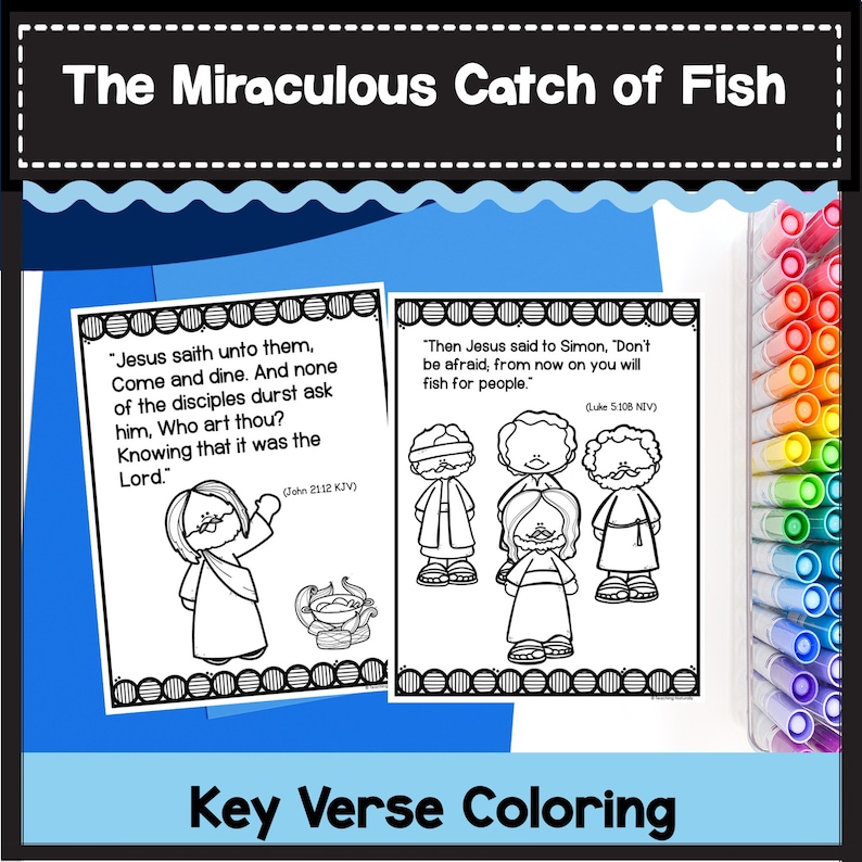 Miraculous Catch of Fish Bible Lesson Plan: Preschool & Kindergarten ...