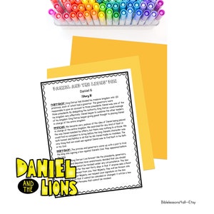 Daniel and the Lions' Den Bible Story Readers Theater Script Sunday ...