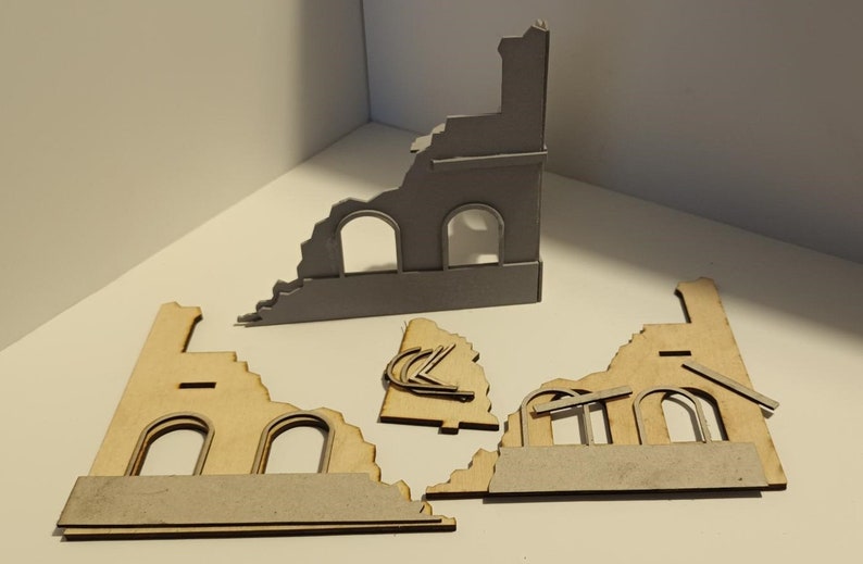 Sample Building 28mm Scale 3mm Plywood and Card - Etsy UK