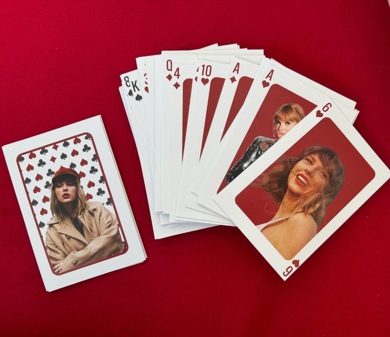Taylor Eras Inspired Deck of 54 Playing Cards Aesthetic Deck of Cards ...