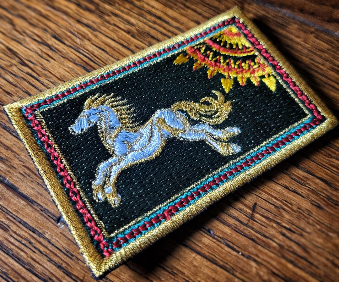 Lord of the Rings - Rohan Horse Flag Embroidered Patch - Etsy