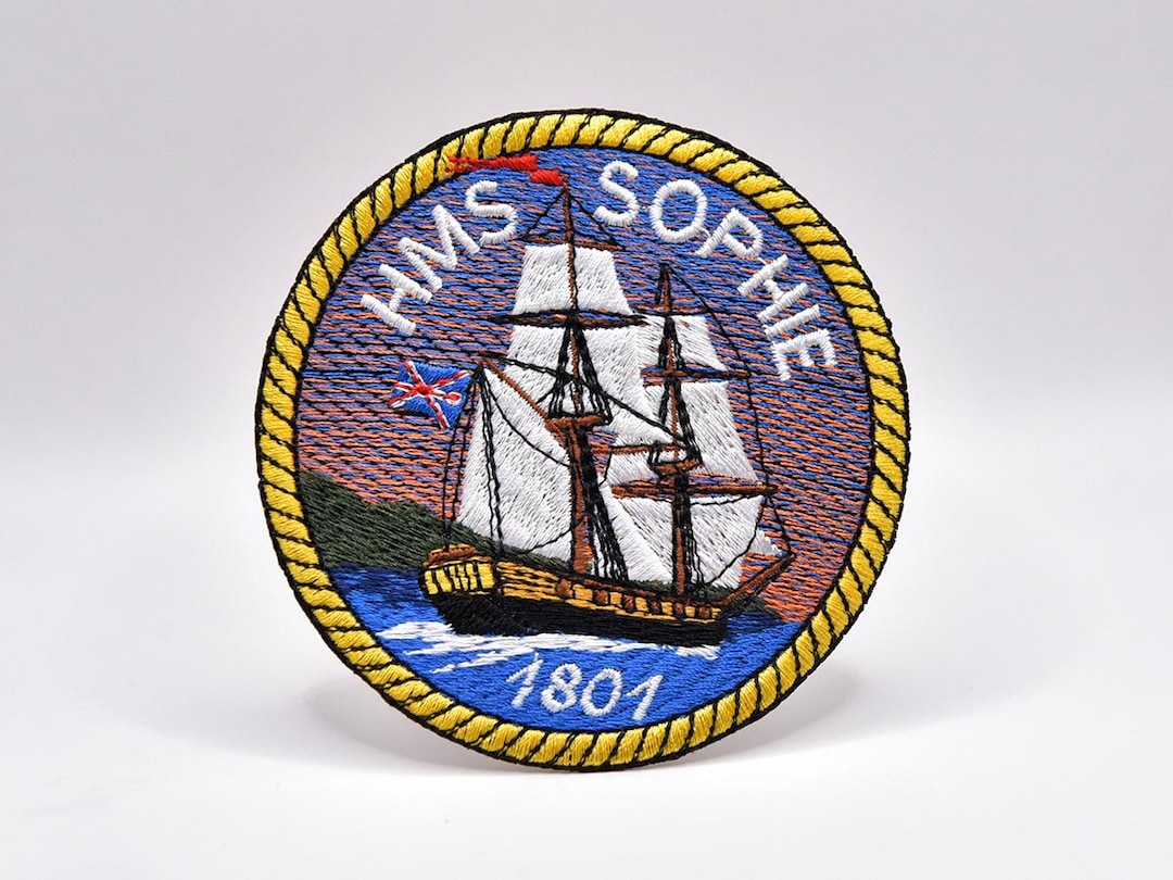 HMS Sophie From Aubrey Maturin Series Embroidered Patch - Etsy