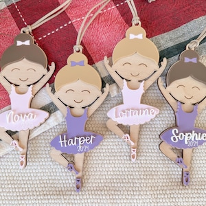 Ballerina Ornament | Personalized Girls Christmas Ornament | Girls ...