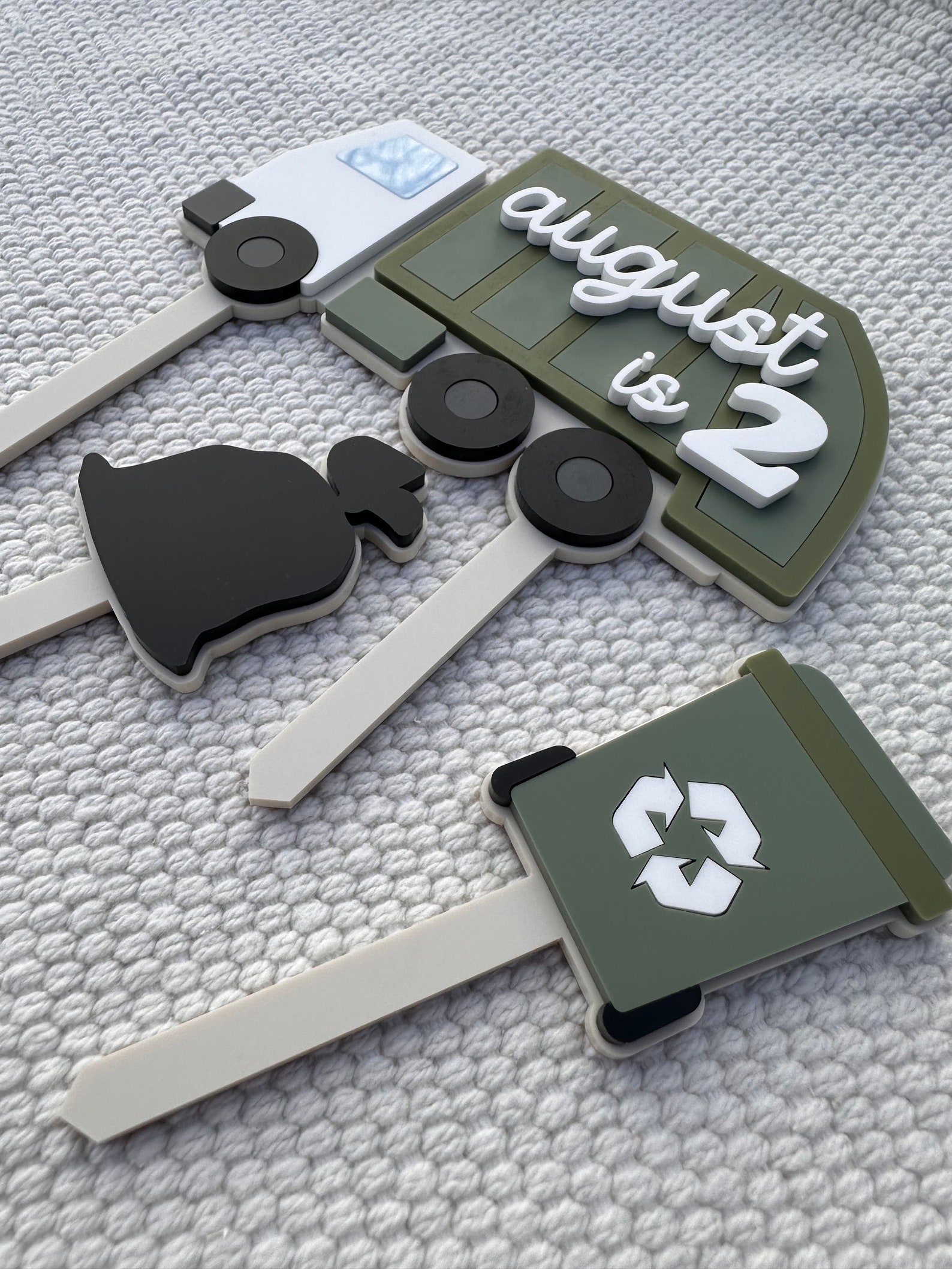 Trash Bash Cake Topper Garbage Truck Cake Topper With Trash Can ...