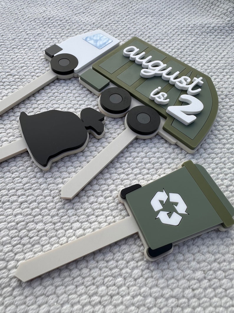 Trash Bash Cake Topper Garbage Truck Cake Topper With Trash Can ...