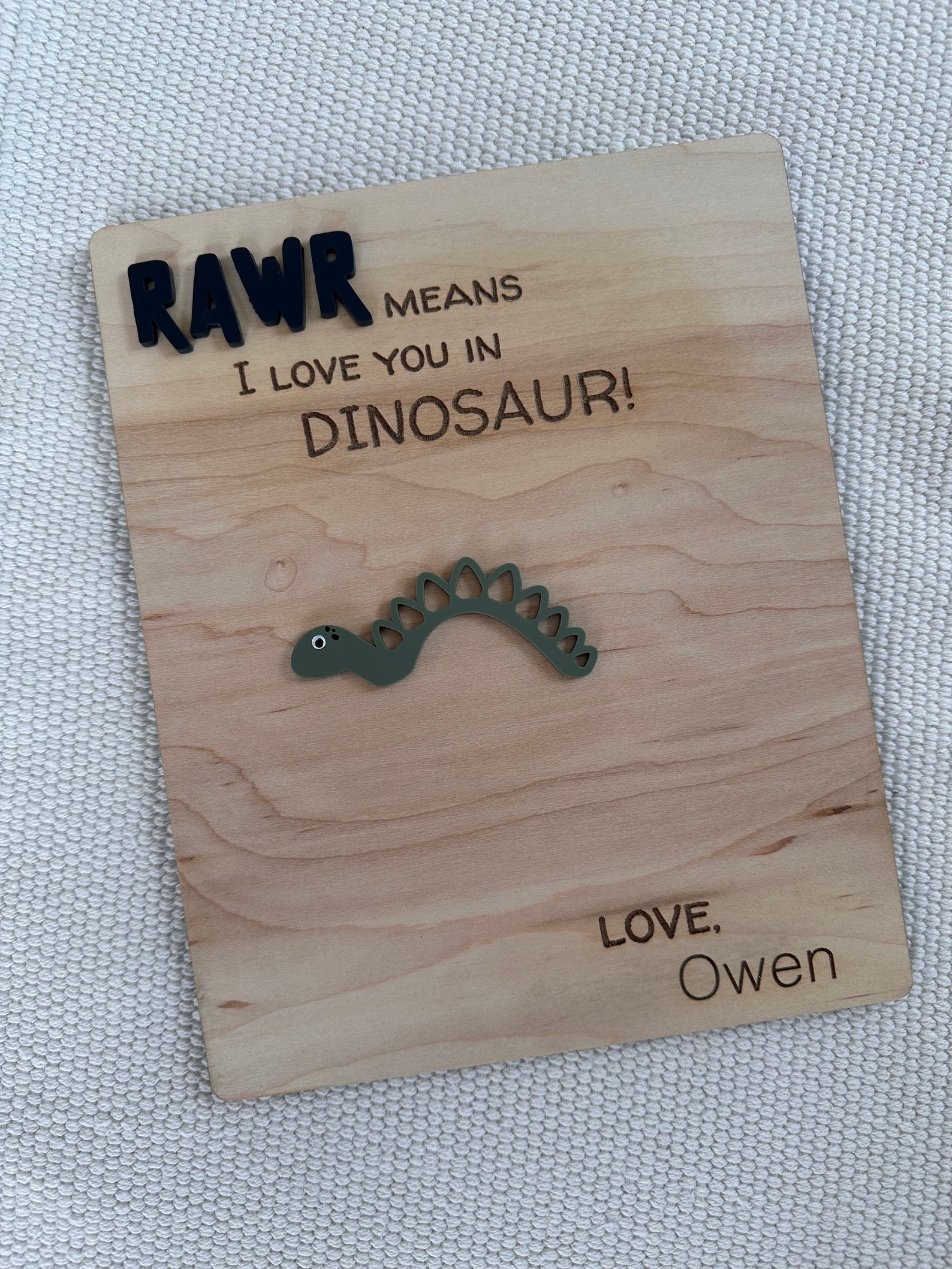 I Love You Dinosaur Handprint Sign | Baby/toddler Valentines Handprint ...