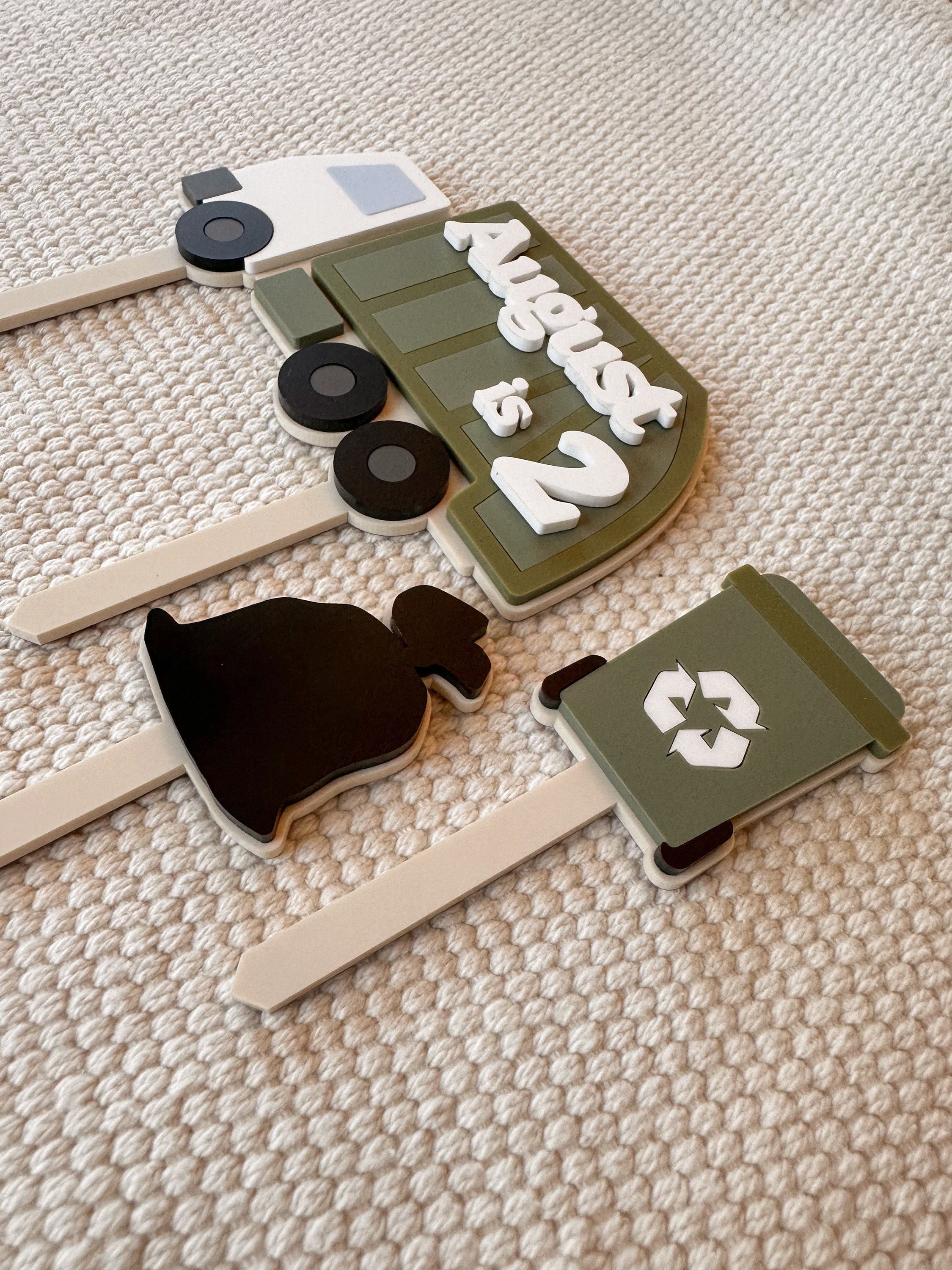 Trash Bash Cake Topper Garbage Truck Cake Topper With Trash Can ...