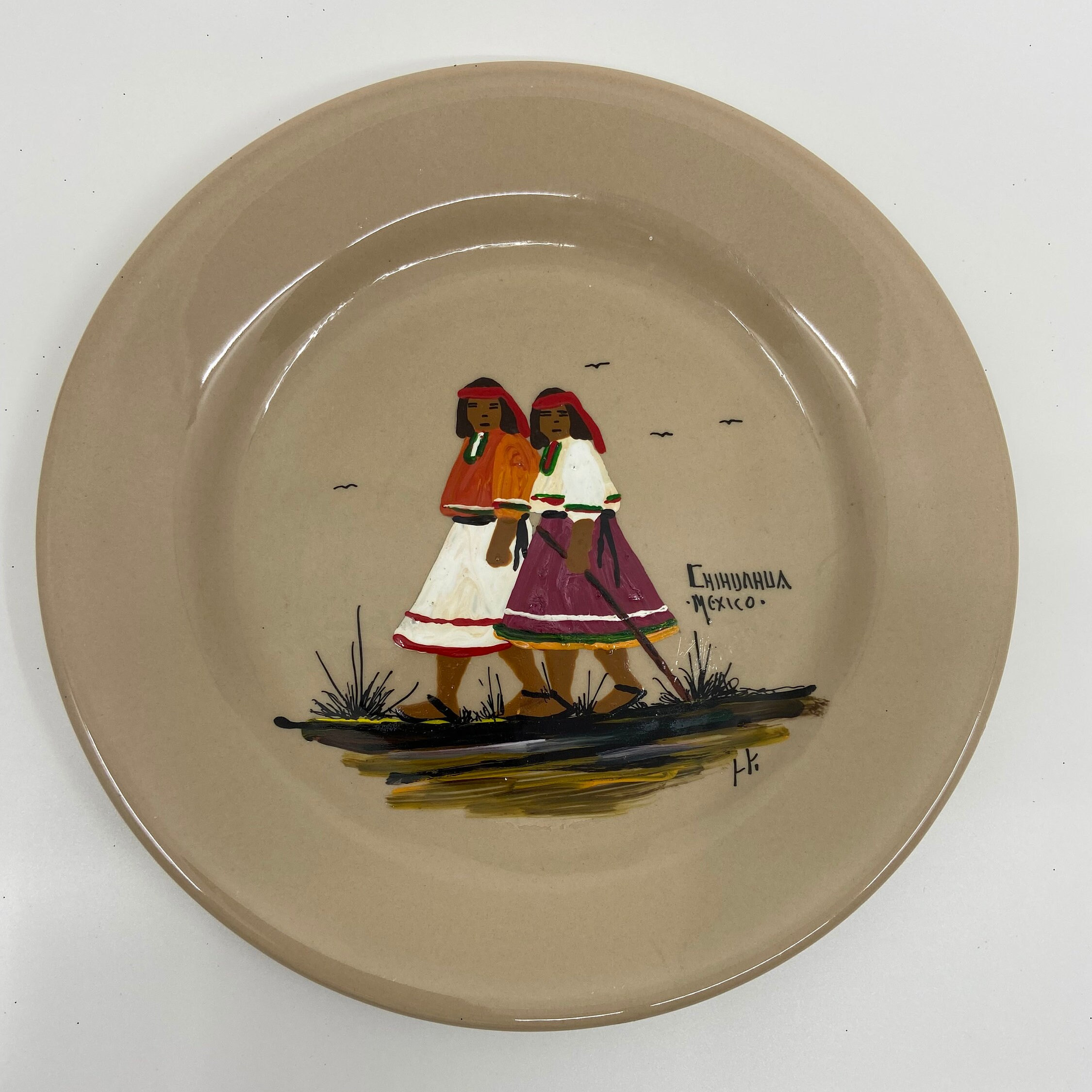 Anfora Plate Handpainted and Signed Souvenir Chihuahua Mexico - Etsy