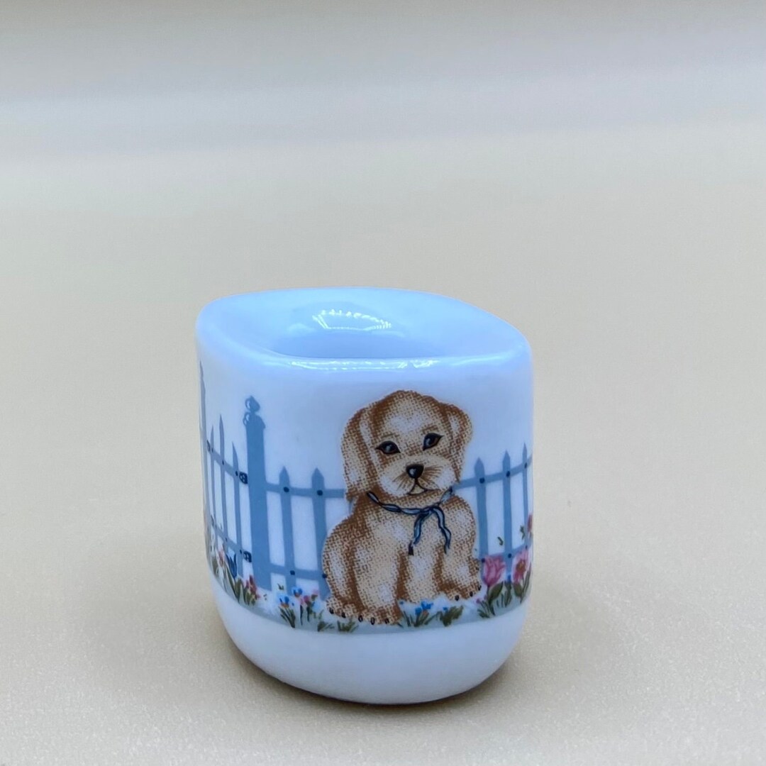 Vintage Puppy Dog Taper Candle Holder Made in West Germany by Funny ...