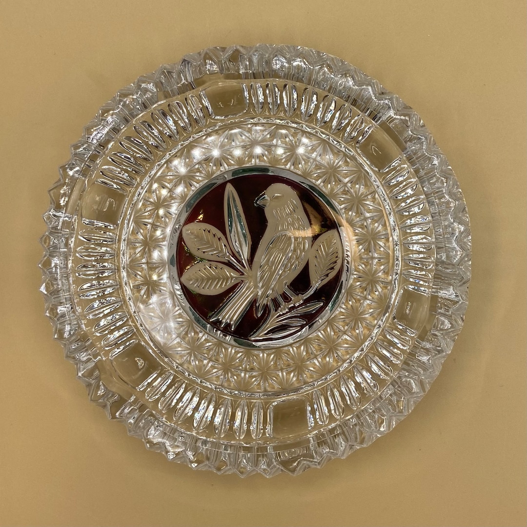 Vintage the Hofbauer Collection, the Byrdes Ruby Ashtray, Made in W ...