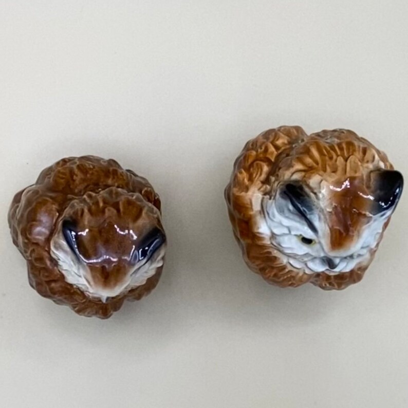 Vintage Goebel Two Screech Owl Porcelain Figurines West - Etsy