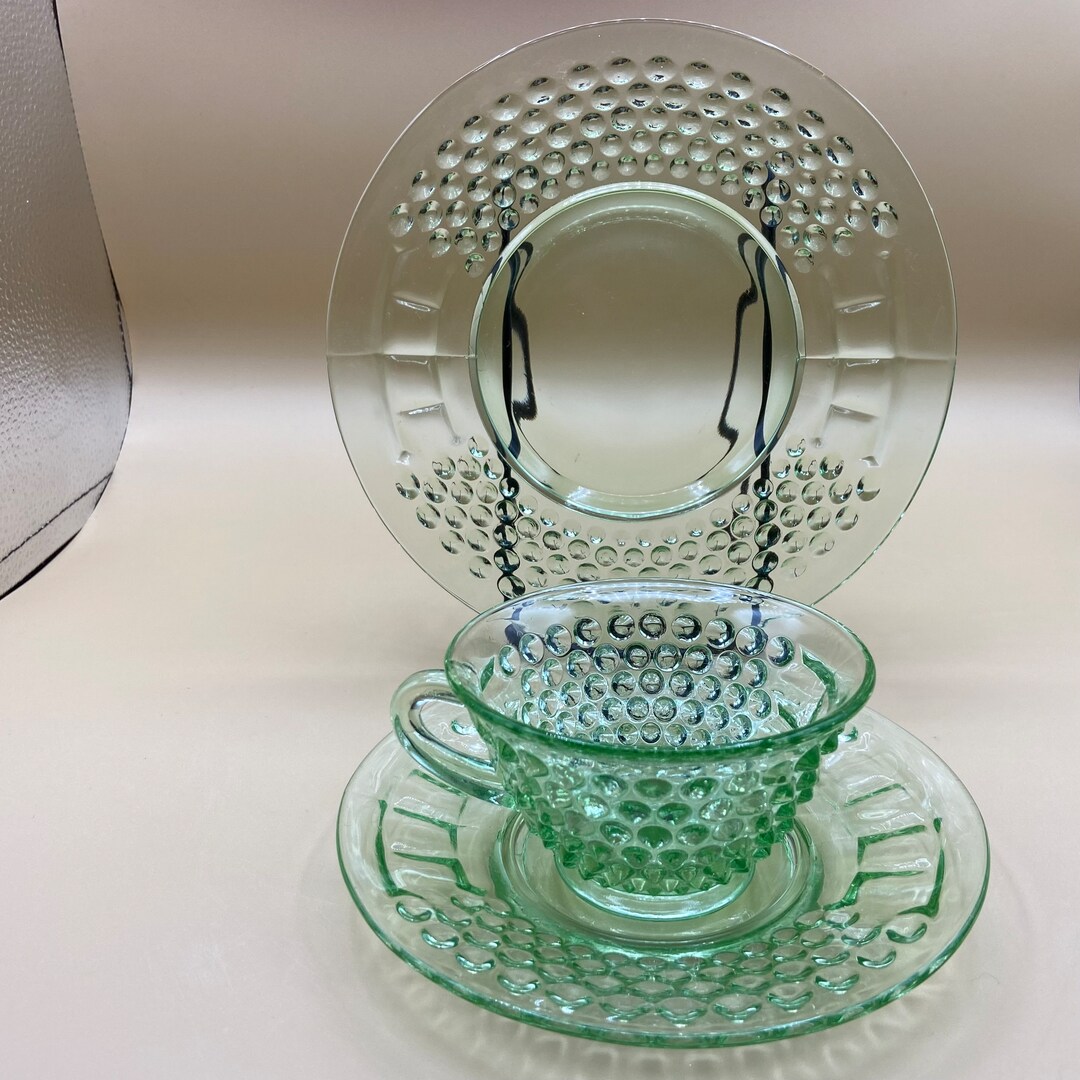 Liberty Works AMERICAN PIONEER GREEN Hobnail Three Piece Set, Cup ...