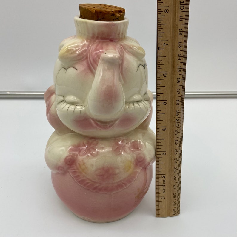 Vintage Leeds USA Elephant Liquor/syrup Jug Leeds U.S.A. Pottery ...