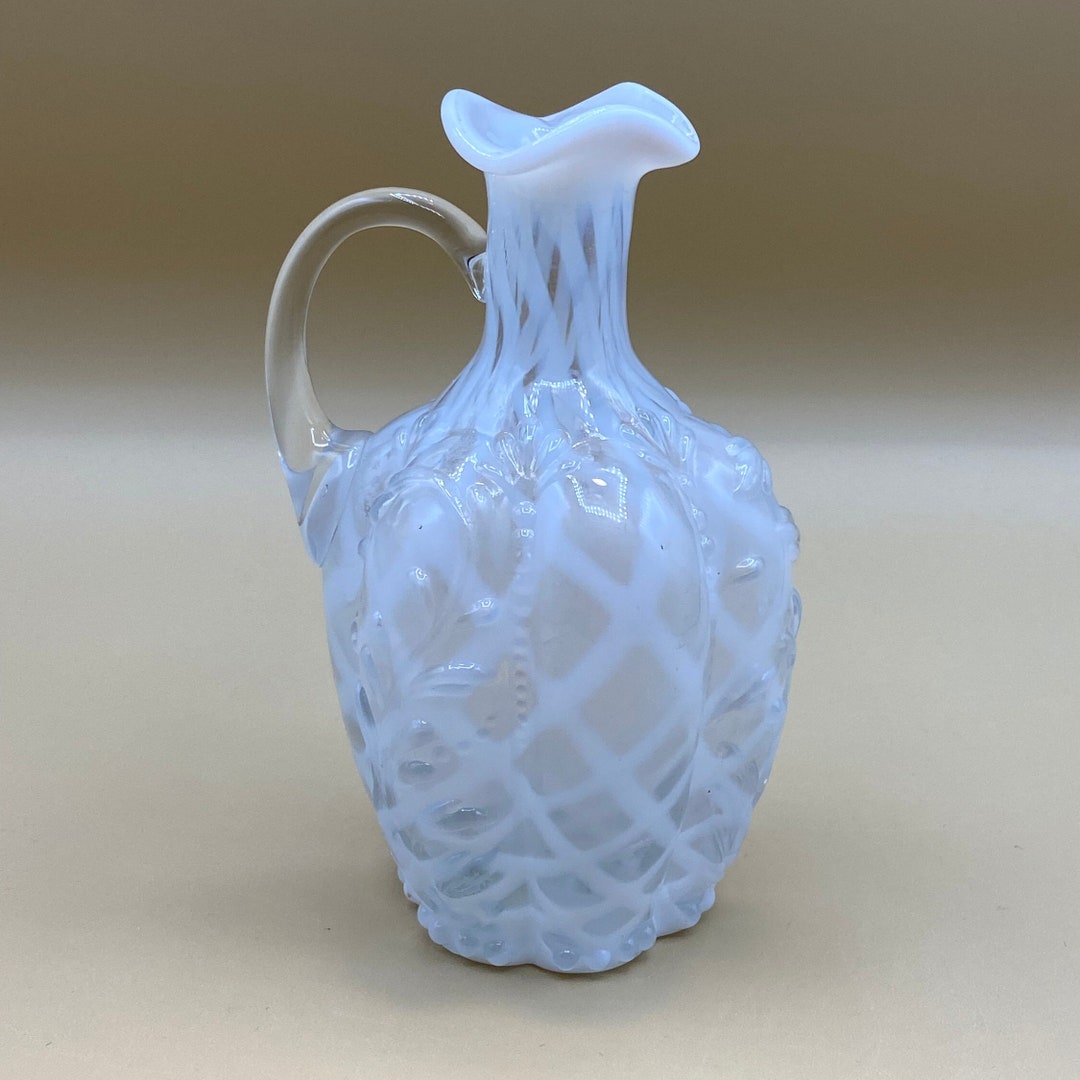 Northwood Sprig Bubble Lattice Opalescent Pitcher Cruet - Etsy