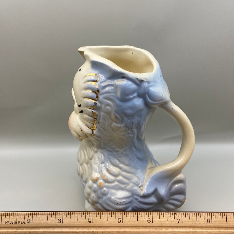 Vintage Shawnee Pottery Ceramic Blue Bird Milk Pitcher Creamer 1950's ...