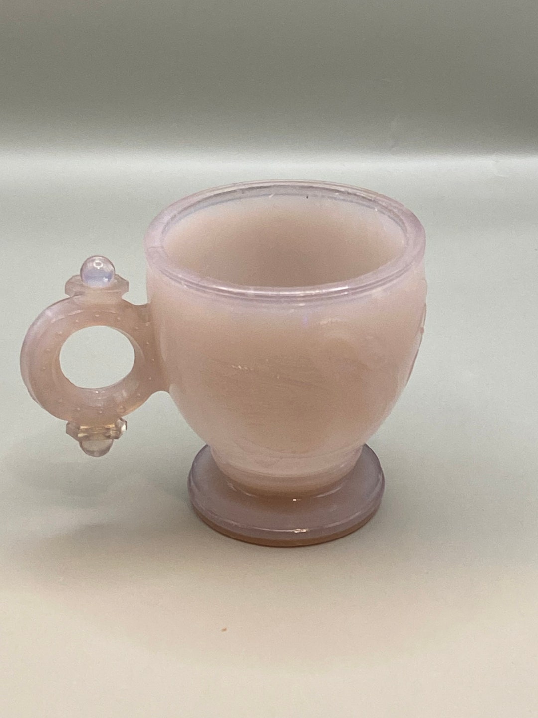 Vintage Atterbury Swan Pink Alabaster Cup - Etsy