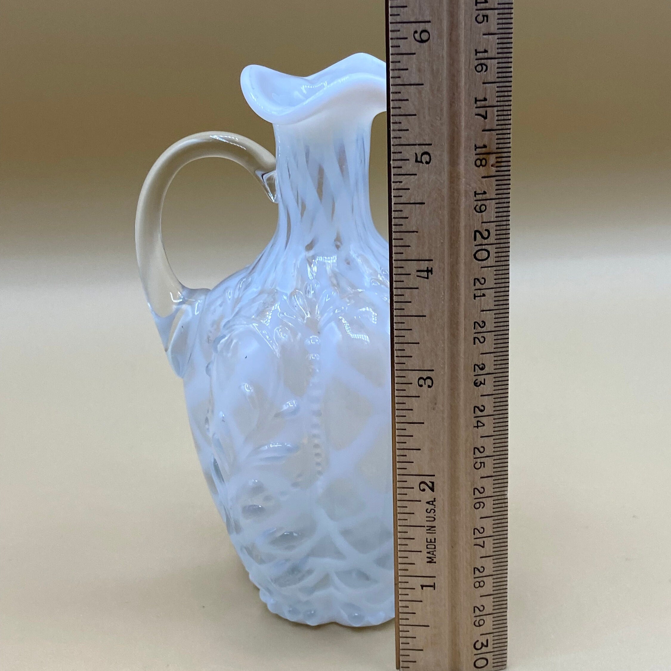 Northwood Sprig Bubble Lattice Opalescent Pitcher Cruet - Etsy