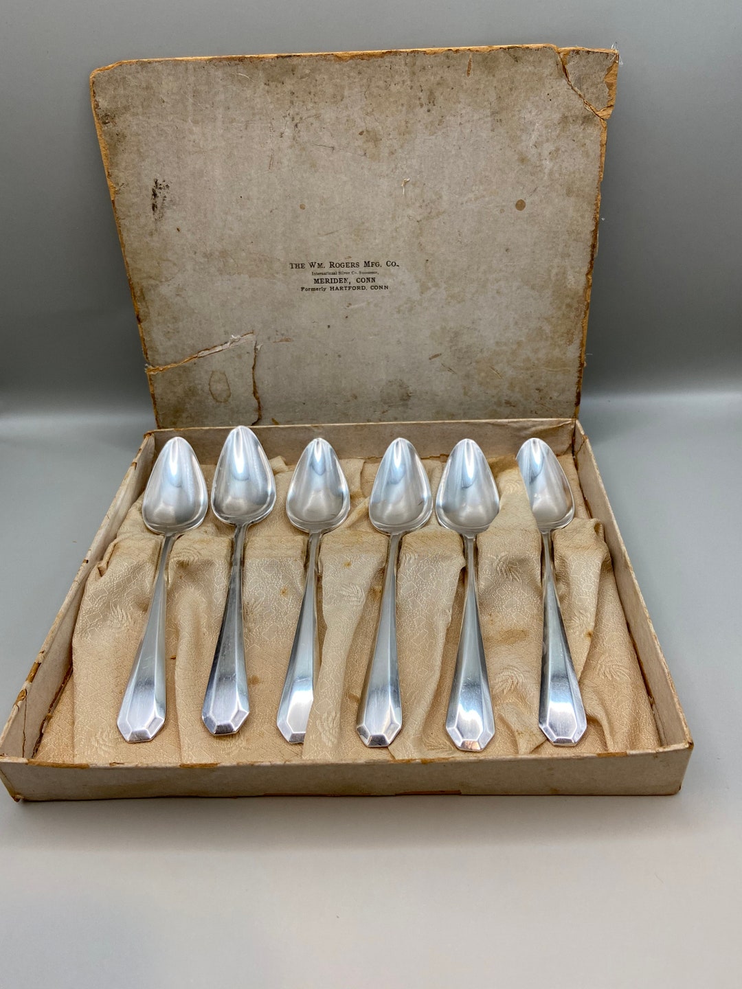 Vintage Wm Rogers and Son AA, Citrus Spoon Set of Six Spoons - Etsy