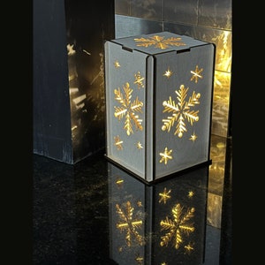 Snowflake Lantern, Snowflake Light, Christmas Decor, Winter Decor ...