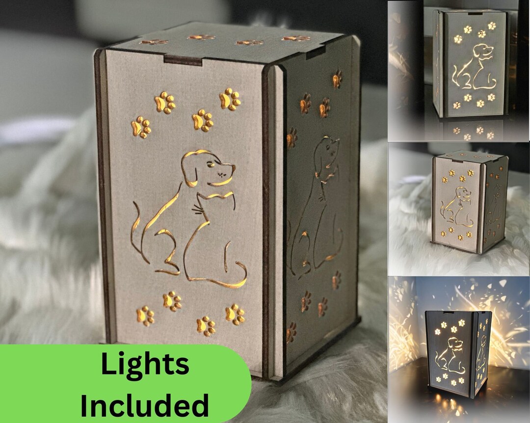 Dog and Cat Lantern, Dog and Cat Light, Animal Lover Gift, Animal Decor ...