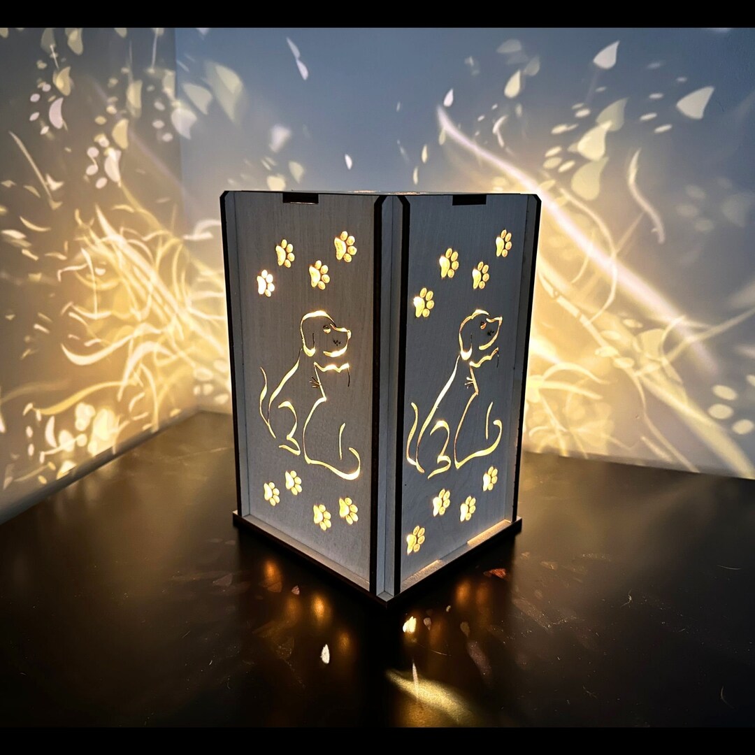 Dog and Cat Lantern, Dog and Cat Light, Animal Lover Gift, Animal Decor ...