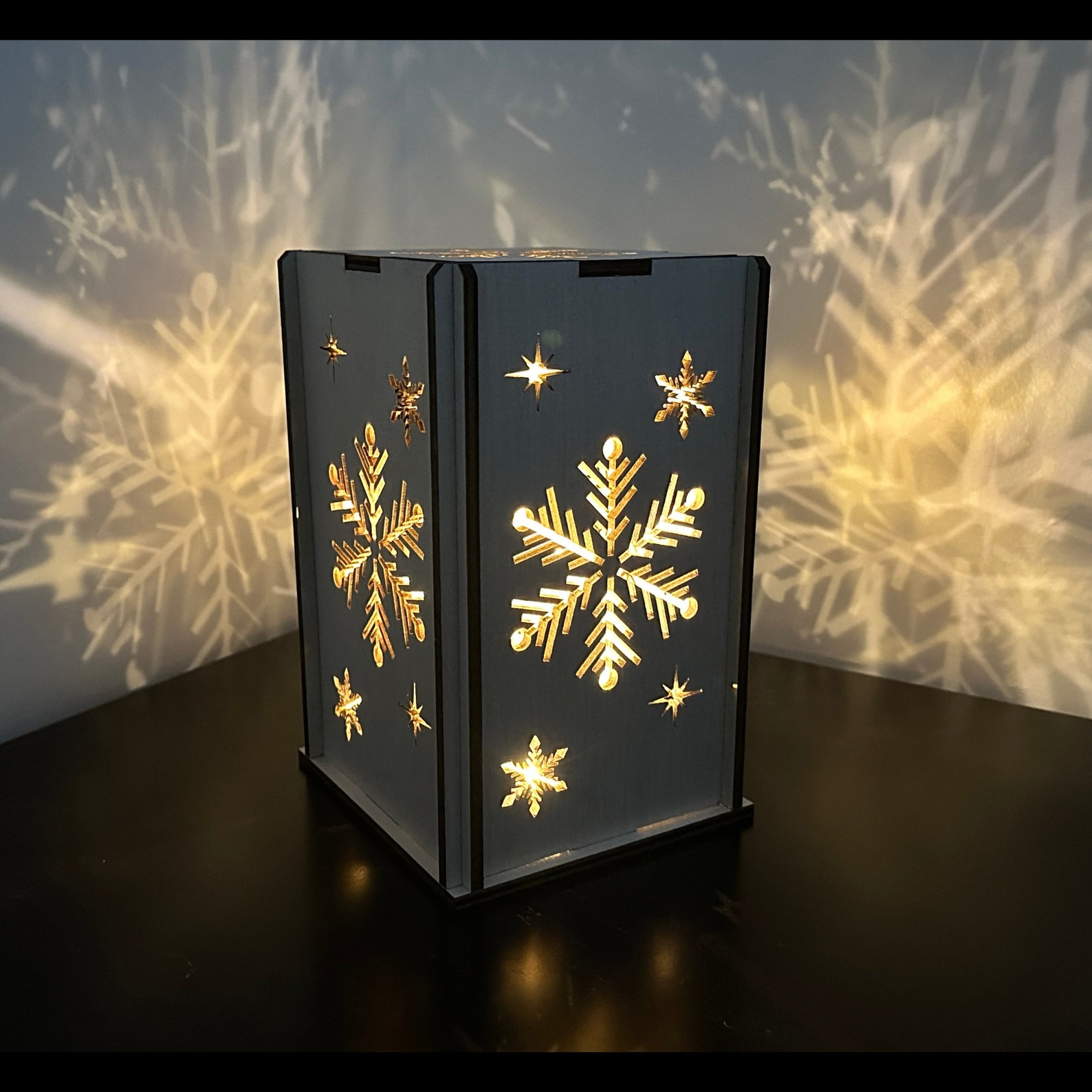 Snowflake Lantern, Snowflake Light, Christmas Decor, Winter Decor ...