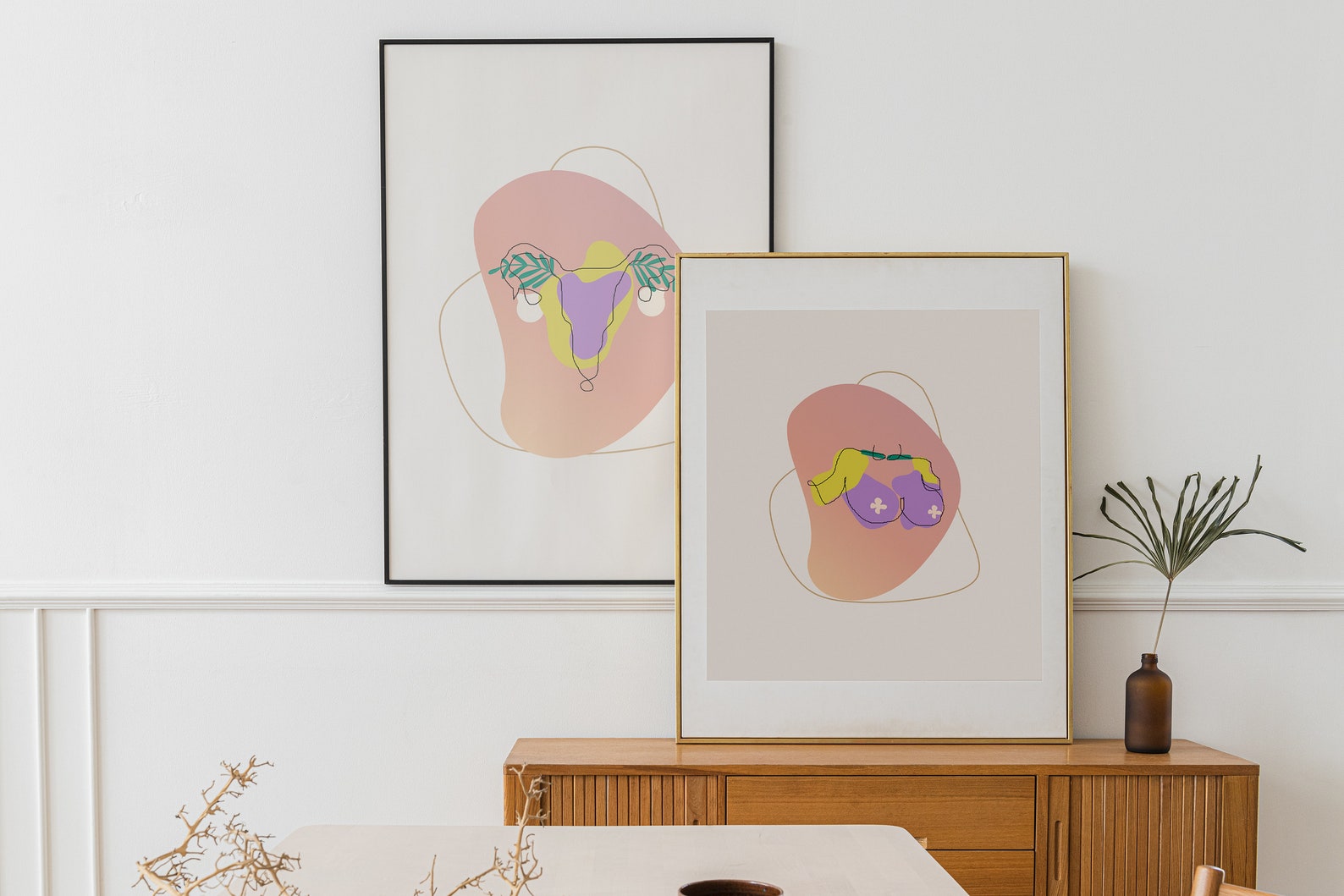 Female Reproductive System Poster Printable Set of 2 Med - Etsy