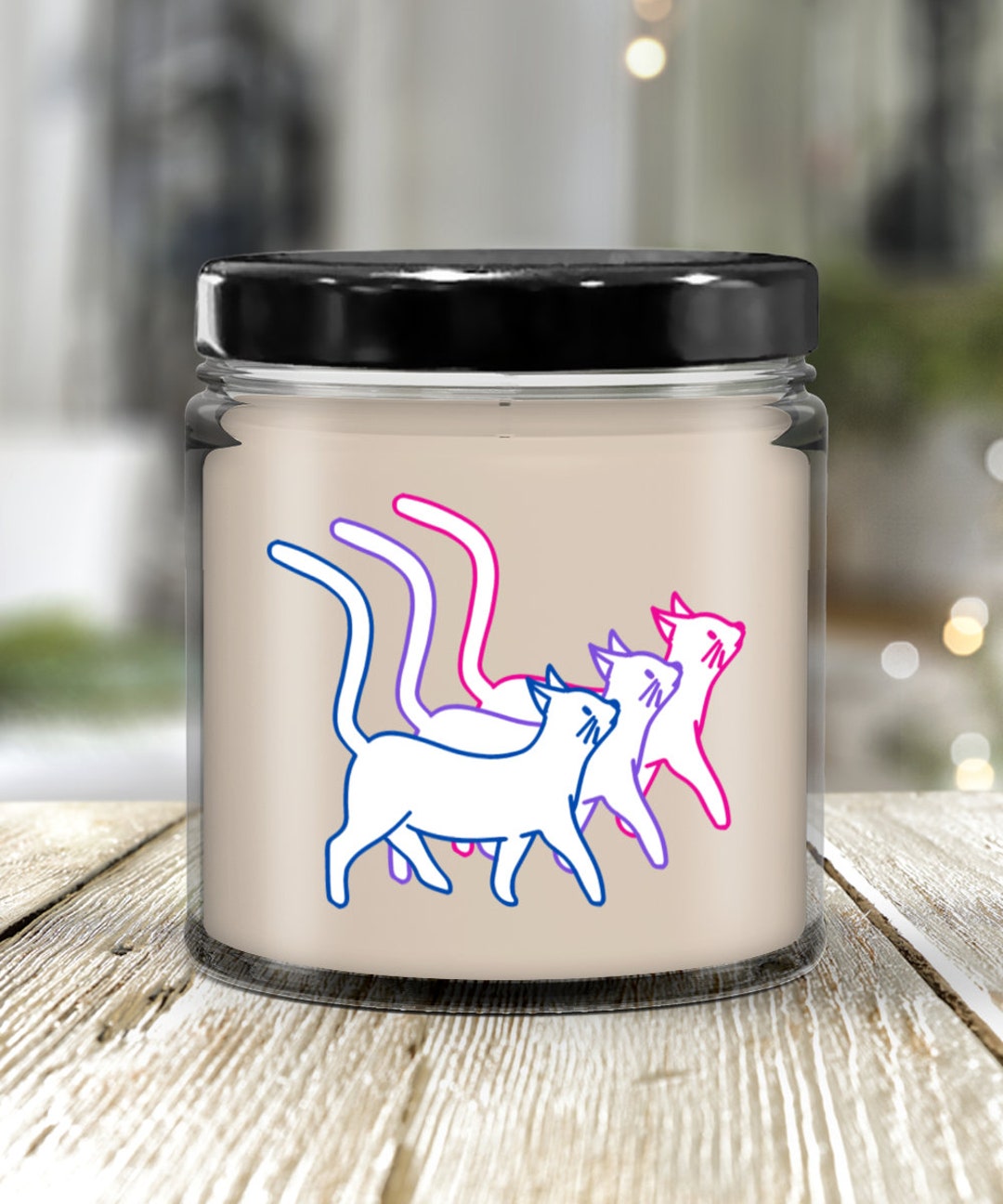Colorful Cats Candle, Cat Candle, Cat Lovers Candle, Cats - Etsy