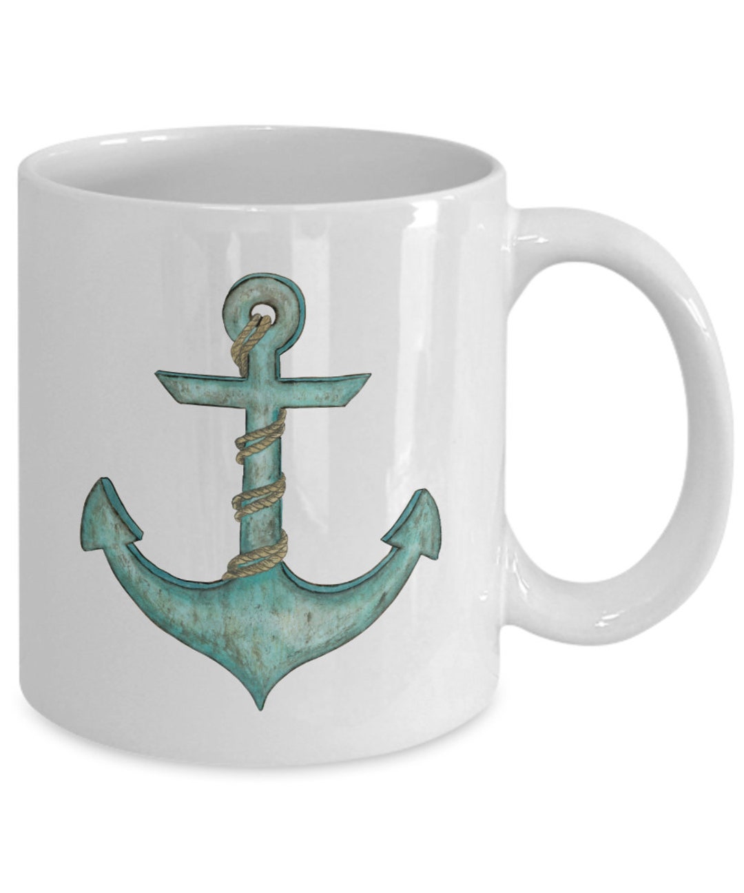 Anchor Mug, Coastal Mug, Anchor Gifts, Nautical Mug, Gifts for Him ...