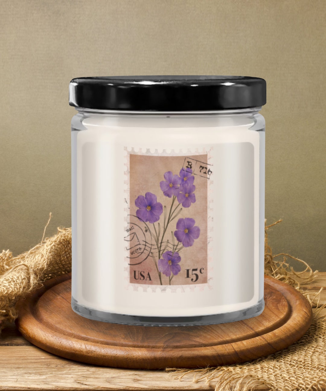 Antique Stamp Vanilla Candle, Stamp Candle, Stamp Graphics, Stamp ...