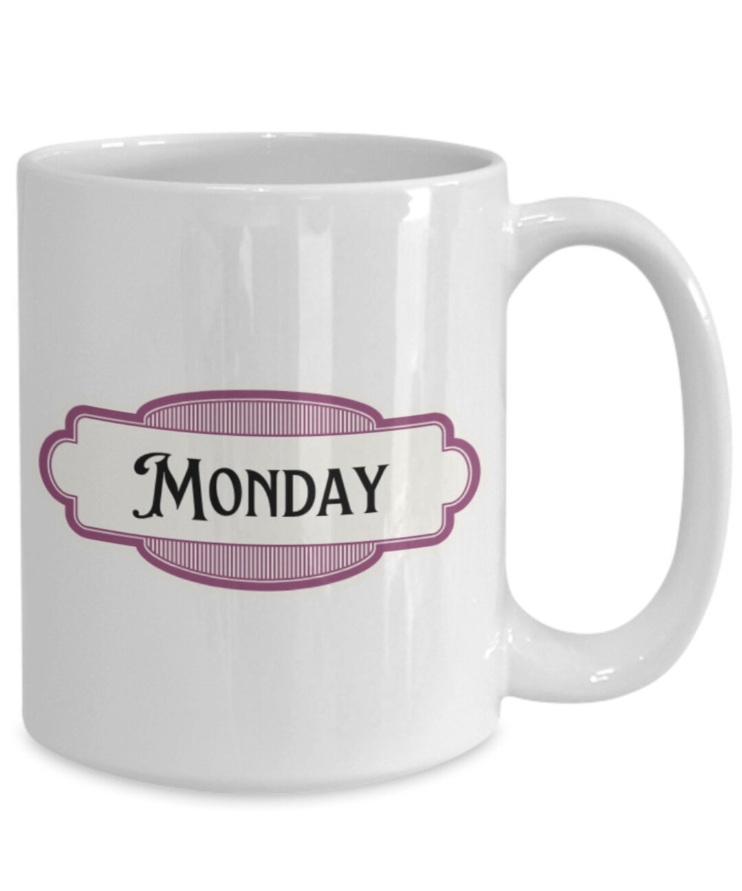 Monday Mug, Days of the Week, Week Day Mug, Daily Mug - Etsy
