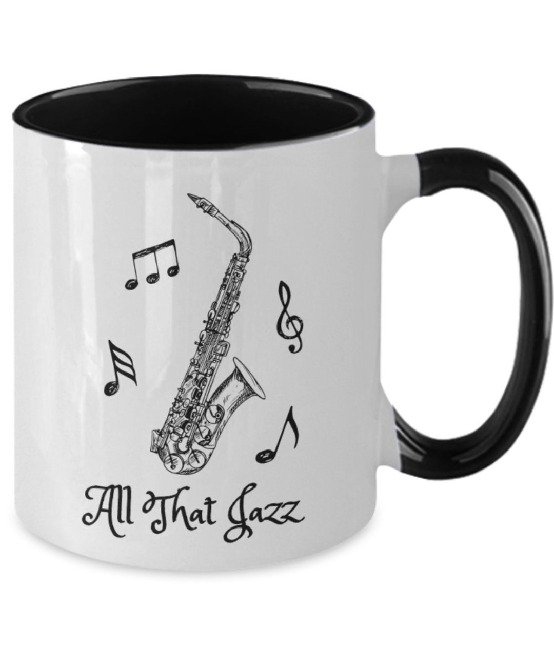 All That Jazz Mug, Saxophone Mug, Saxophone Player Gifts, Jazz Lover ...