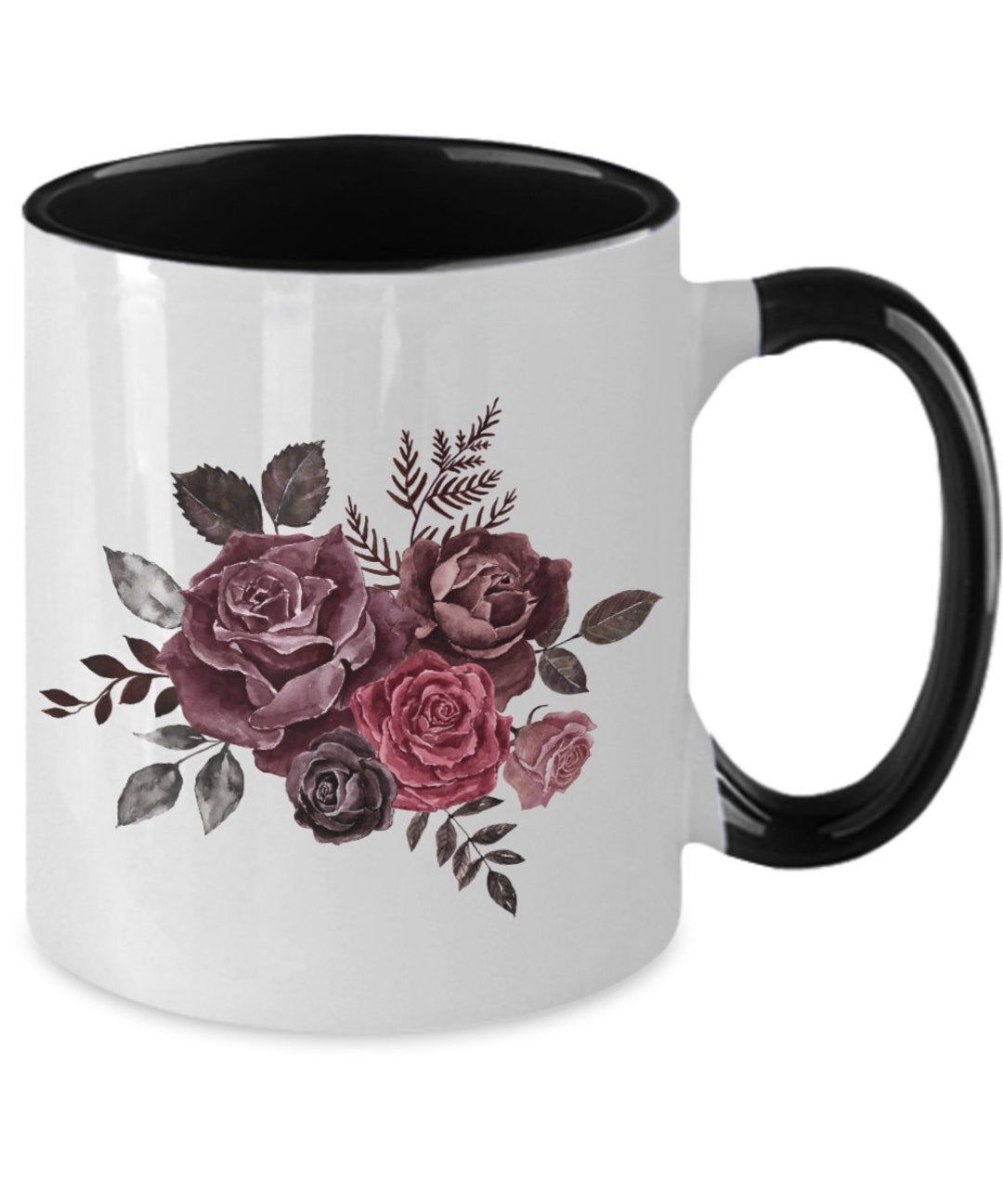 Gothic Mug, Gothic Rose Coffee Mug, Gothic Style Gifts, Gothic Style ...